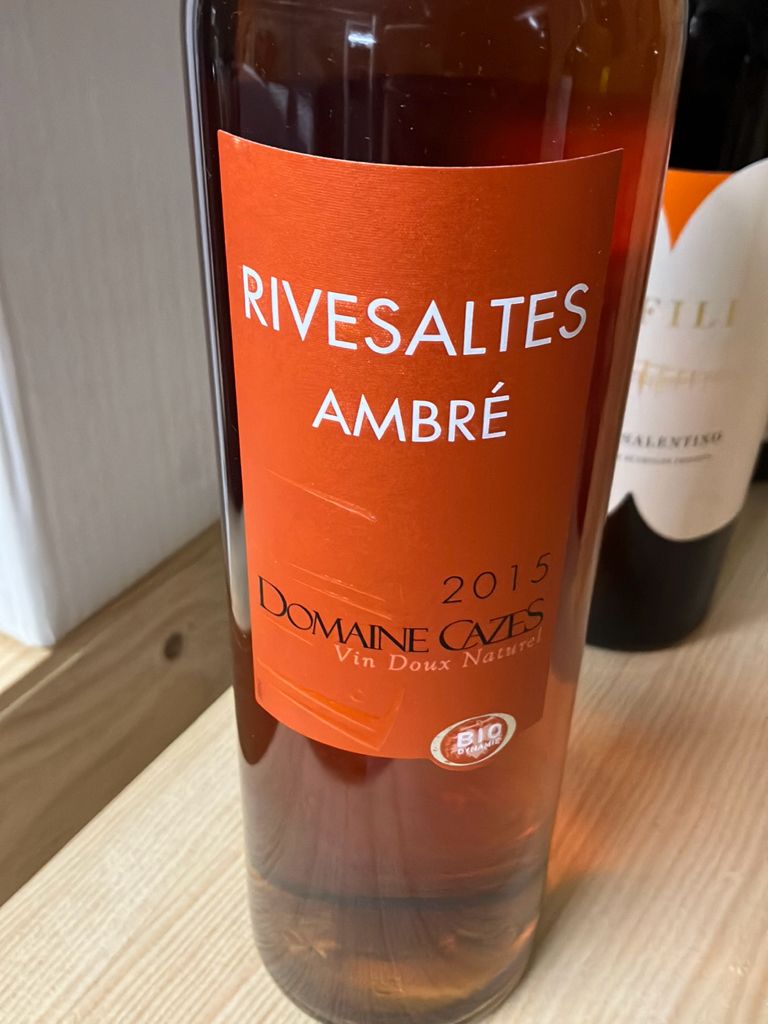 2015 Domaine Cazes Rivesaltes Ambré, France, Languedoc Roussillon ...