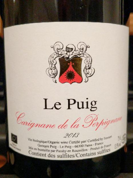 2013 Domaine Puig Parahÿ Côtes du Roussillon Carignane De La Perpignane ...