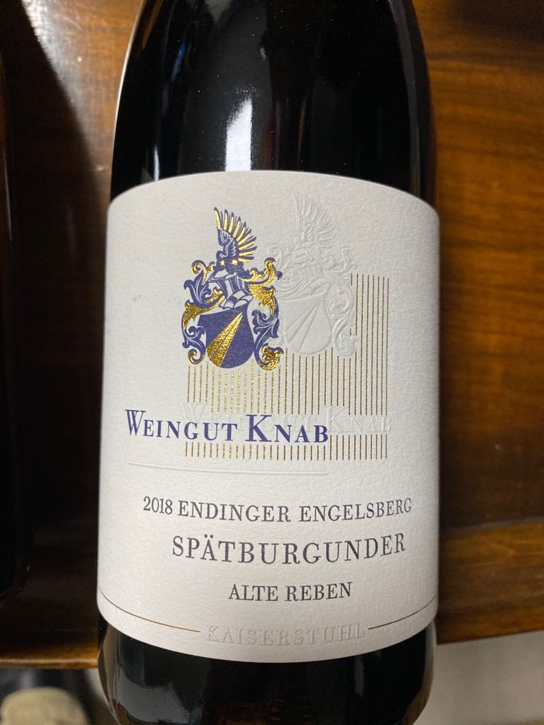 2019 Weingut Knab Endinger Engelsberg Spätburgunder Alte Reben, Germany ...