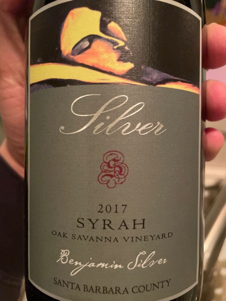 2017 Silver Wines Syrah Oak Savanna Vineyard Santa Barbara County, USA ...