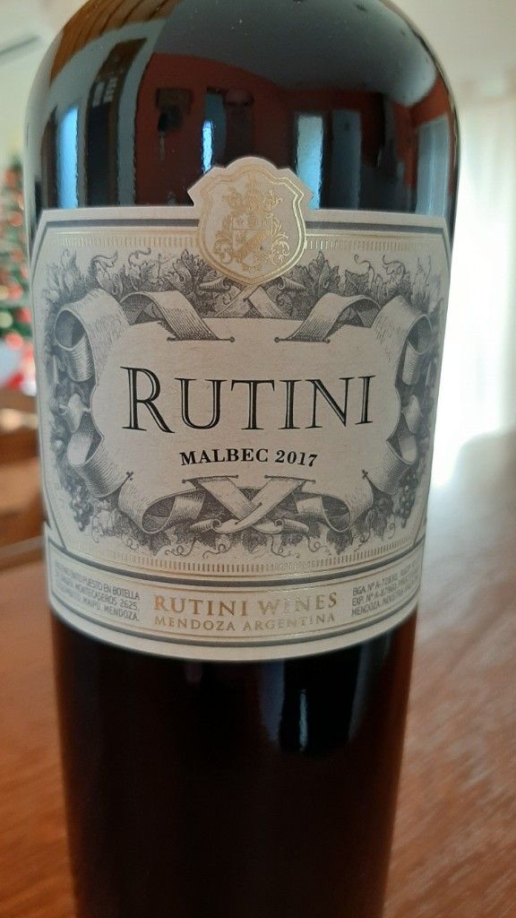2017 Rutini Malbec, Argentina, Mendoza - CellarTracker