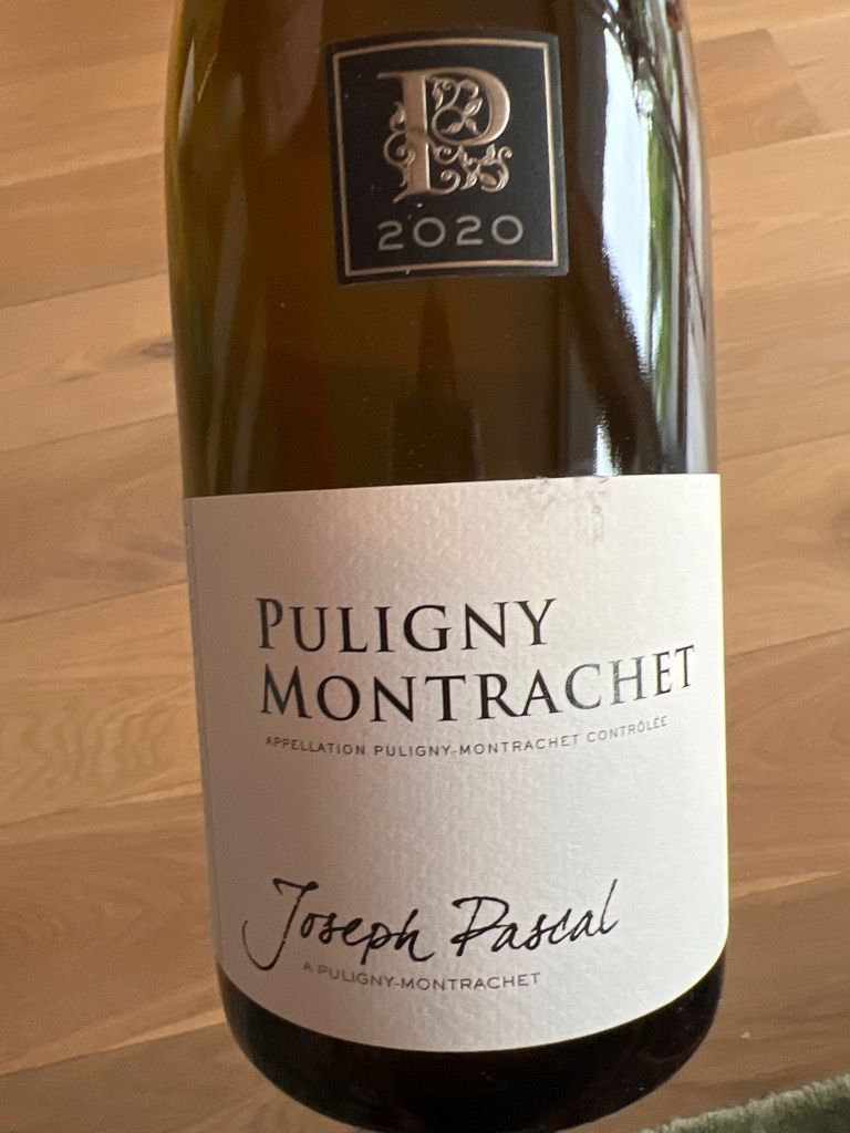2020 Domaine Jean Pascal et Fils Puligny-Montrachet, France, Burgundy ...