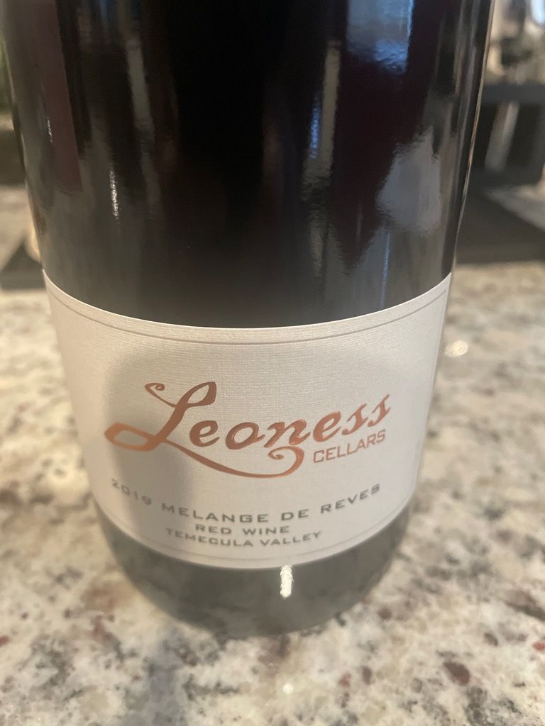 2019 Leoness Cellars Melange De Reves, USA, California, South Coast ...