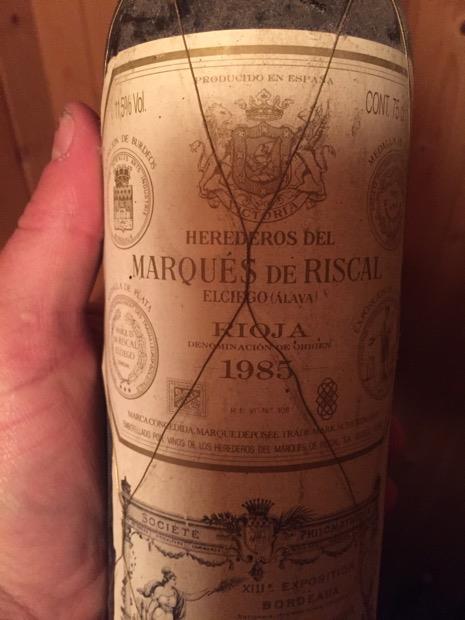 1987 Marqués de Riscal Rioja Crianza, Spain, La Rioja, La Rioja Alavesa ...