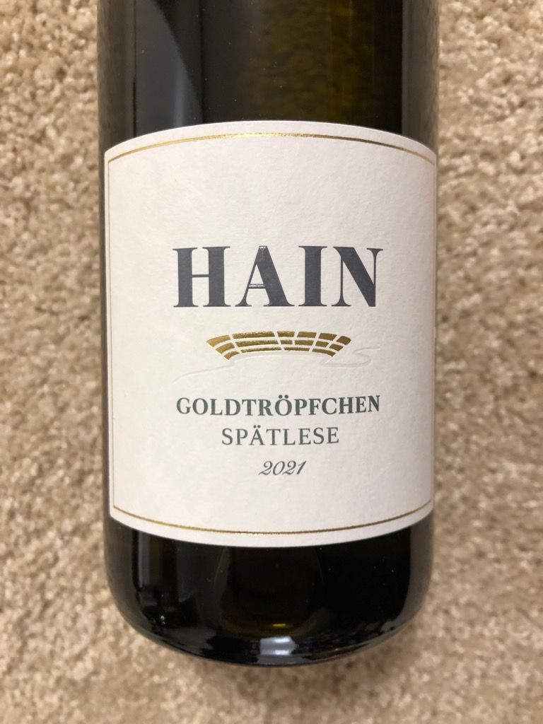 2021 Weingut Hain Piesporter Goldtröpfchen Riesling Spätlese, Germany ...