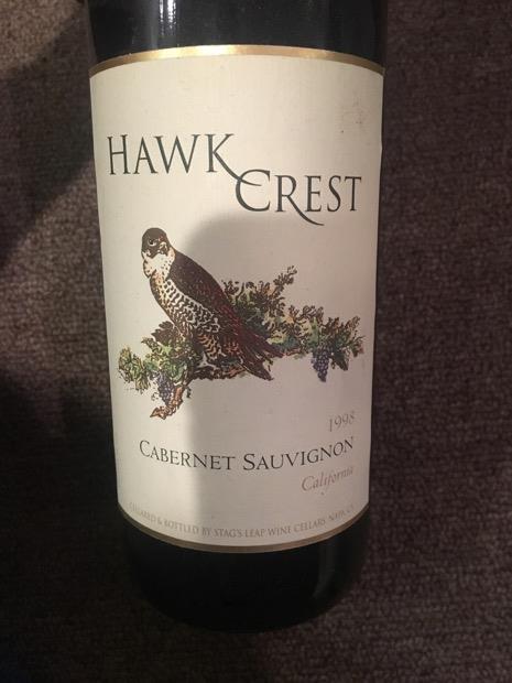 1995 Hawk Crest Cabernet Sauvignon, USA, California - CellarTracker