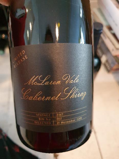2017 Adam Barton Rabbit & Spaghetti Cabernet Shiraz Malbec McLaren Vale ...