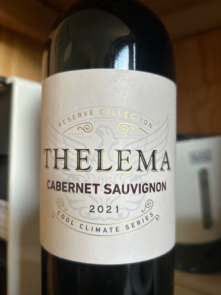 2021 Thelema Cabernet Sauvignon Cool Climate Series, South Africa, Cape ...