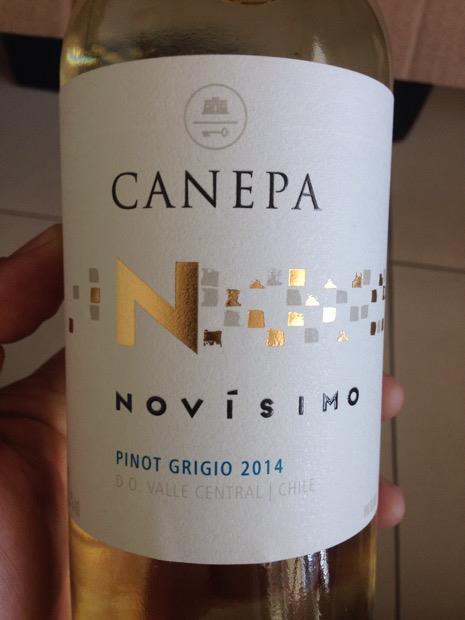2014 Canepa Pinot Grigio Novísimo, Chile, Central Valley - CellarTracker