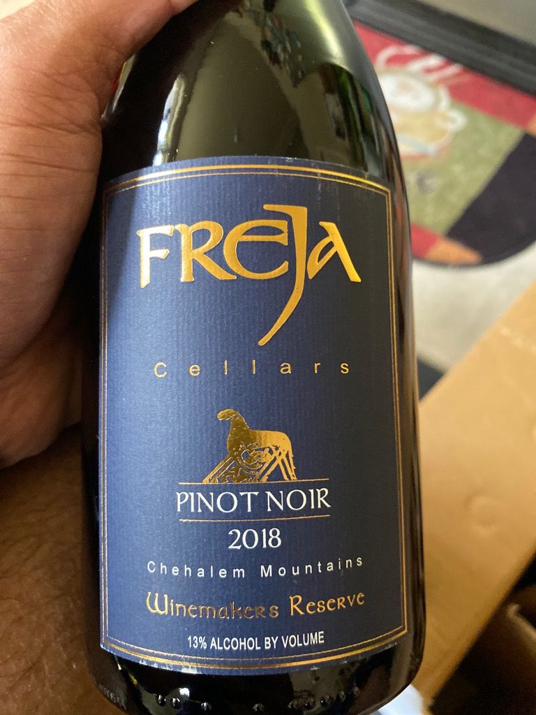 2018 Freja Pinot Noir Winemaker's Reserve, USA, Oregon, Willamette ...