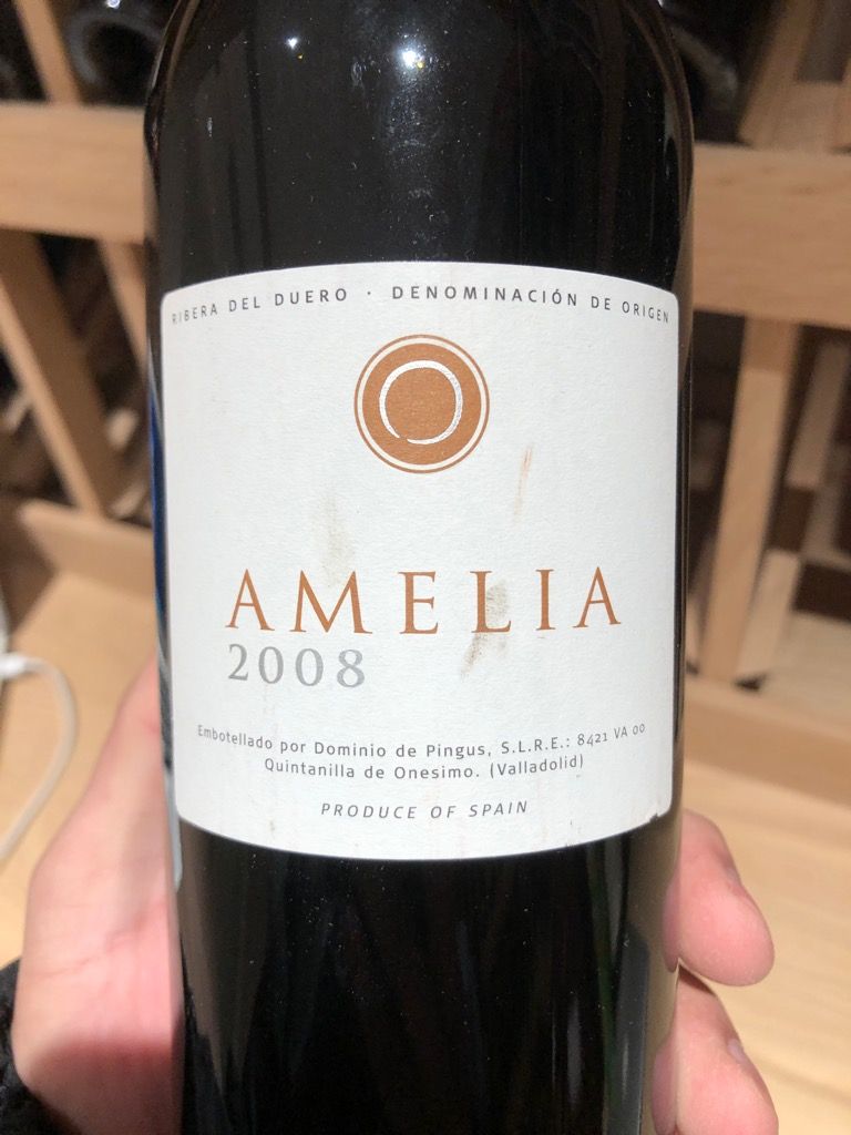 2008 Dominio Pingus Ribera del Duero Amelia, Spain, Castilla y León ...