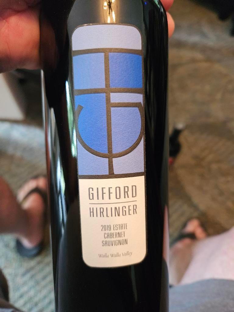 2019 Gifford Hirlinger Cabernet Sauvignon Estate Walla Walla Valley ...