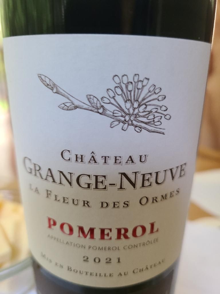 2022 Château Grange-Neuve la fleur des ormes, France, Bordeaux ...