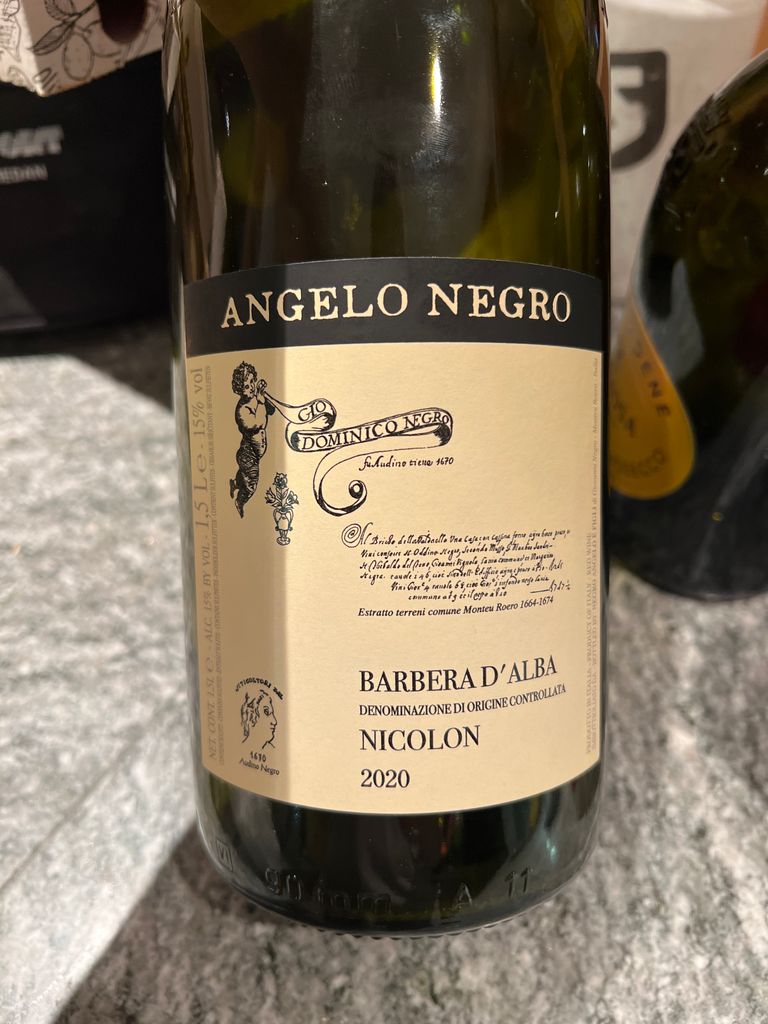 2023 Angelo Negro e Figli Barbera d'Alba Nicolon, Italy, Piedmont, Alba ...