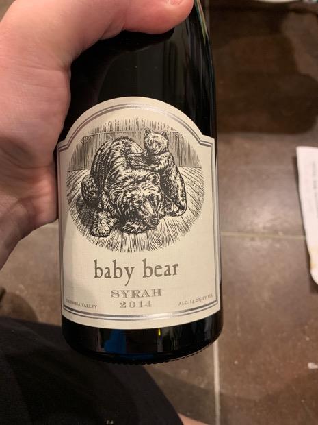 2014 Pursued by Bear Syrah Baby Bear, USA, Washington, Columbia Valley ...