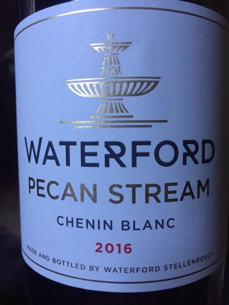 2015 Waterford Estate Chenin Blanc Pecan Stream, South Africa, Coastal ...