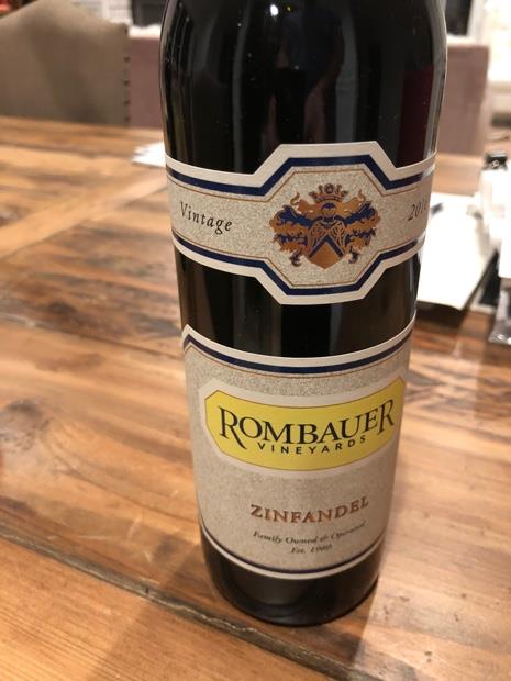 2016 Rombauer Vineyards Zinfandel California, USA, California ...