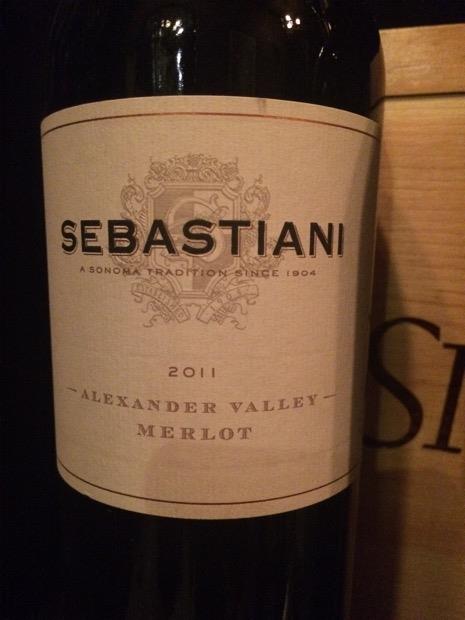 2011 Sebastiani Vineyards & Winery Merlot Alexander Valley, USA ...