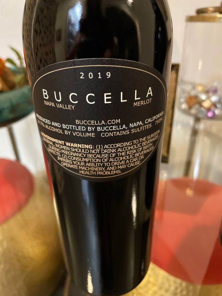 2019 Buccella Merlot, USA, California, Napa Valley - CellarTracker