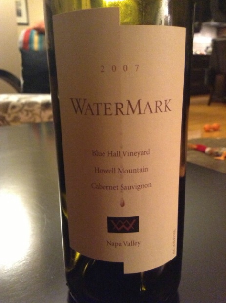 2005 WaterMark Cabernet Sauvignon Blue Hall Vineyard, USA, California ...