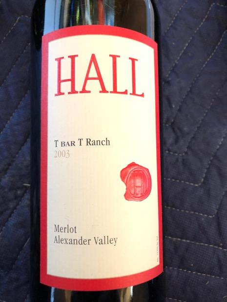 2003 Hall Merlot Napa River Ranch, USA, California, Napa Valley ...