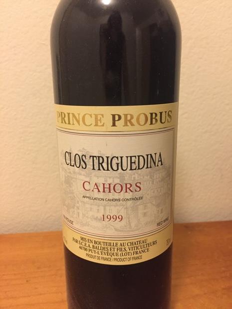 1999 Clos Triguedina Cahors Prince Probus, France, Southwest France ...