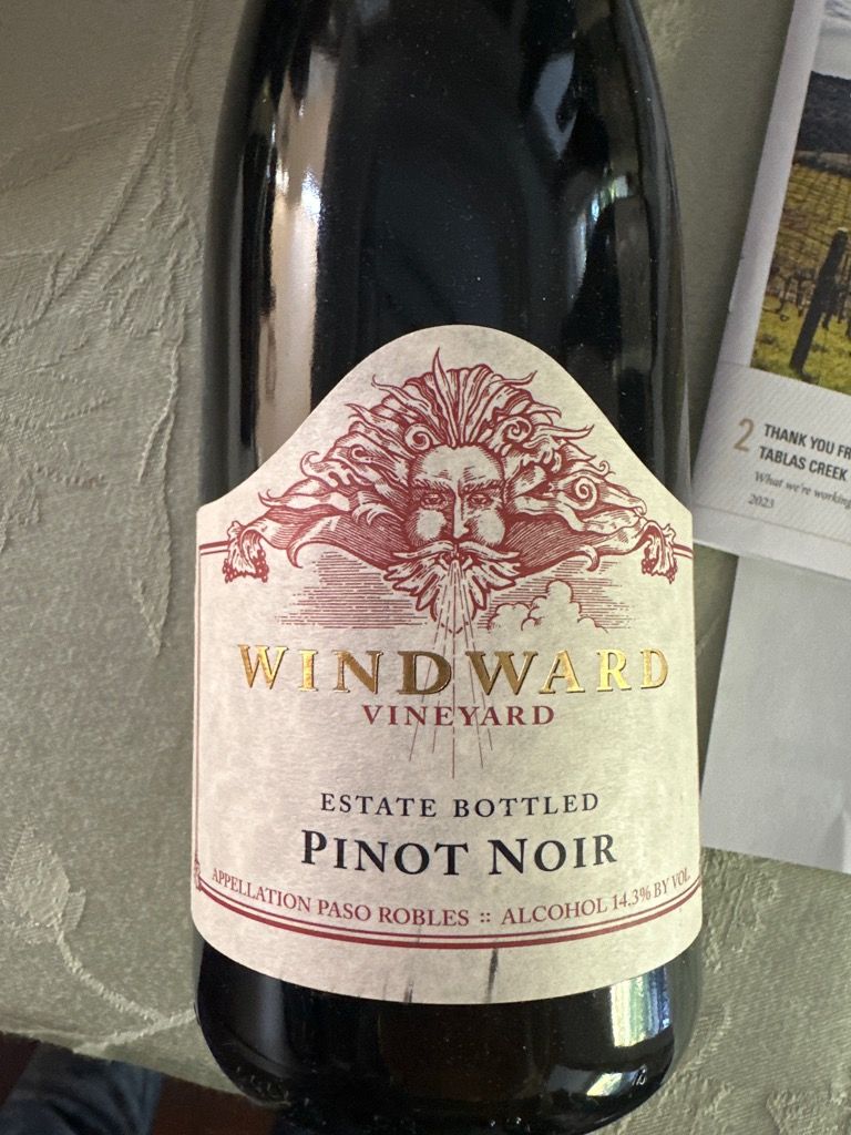 2003 Windward Vineyard Pinot Noir Eye of the Partridge, USA, California ...
