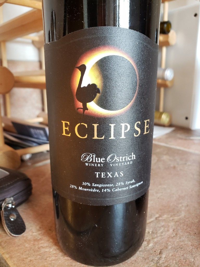 2022 Blue Ostrich Winery Eclipse, USA, Texas - CellarTracker