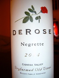 2004 DeRose Negrette Miller Vineyards, USA, California, Central Coast ...