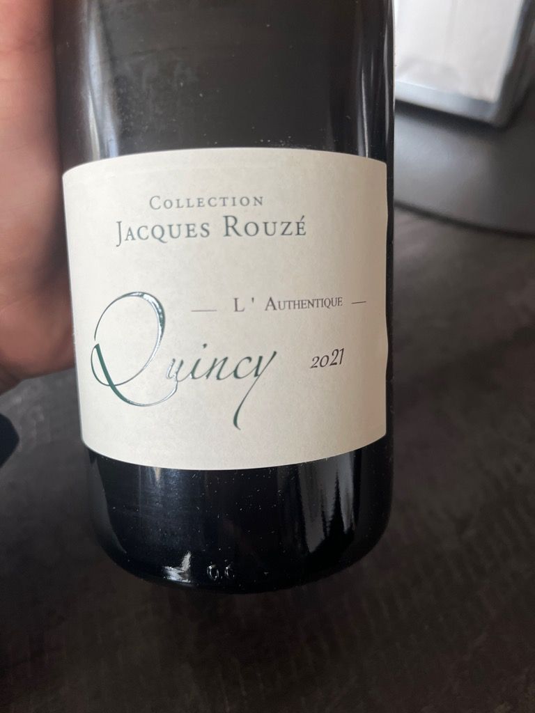 2021 Jacques Rouze Quincy, France, Loire Valley, Upper Loire, Quincy ...