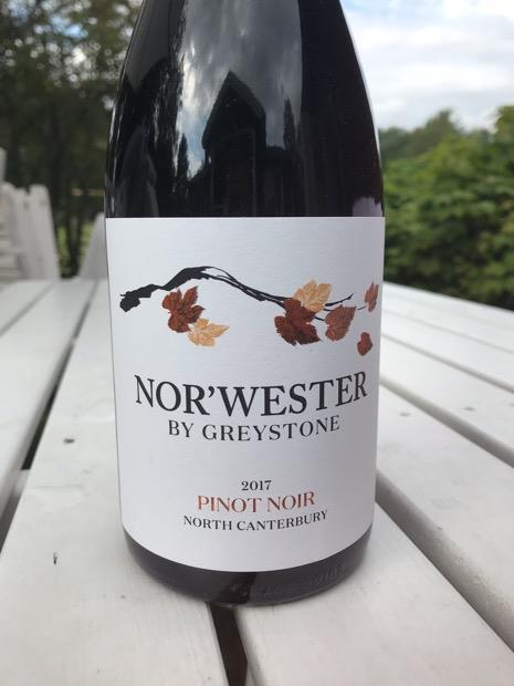 2017 Greystone / Grey's Peak Pinot Noir Nor'wester, New Zealand, South ...