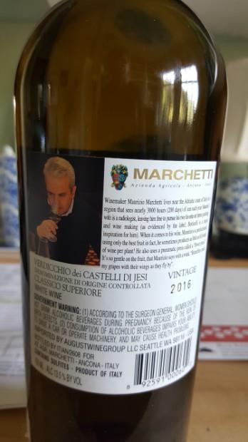 2016 Marchetti Verdicchio dei Castelli di Jesi Classico Superiore ...