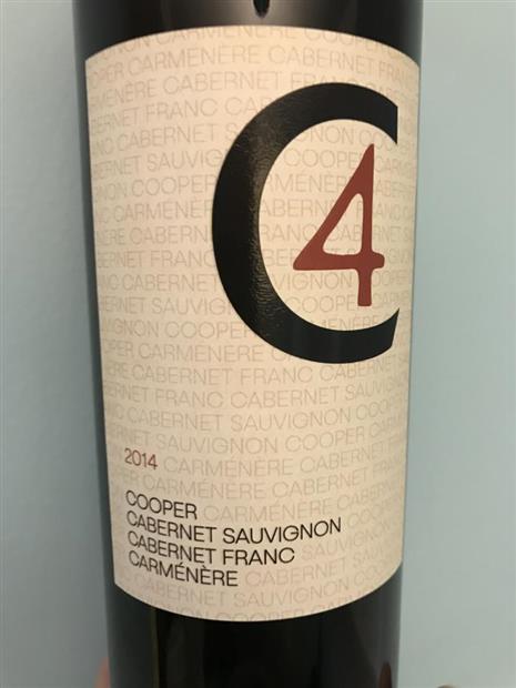 2014 Cooper Wine Company C4, USA, Washington, Columbia Valley, Red ...