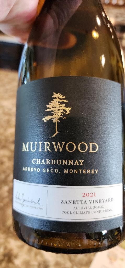 2021 Muirwood Vineyards Chardonnay Reserve Zanetta Vineyard Arroyo Seco ...