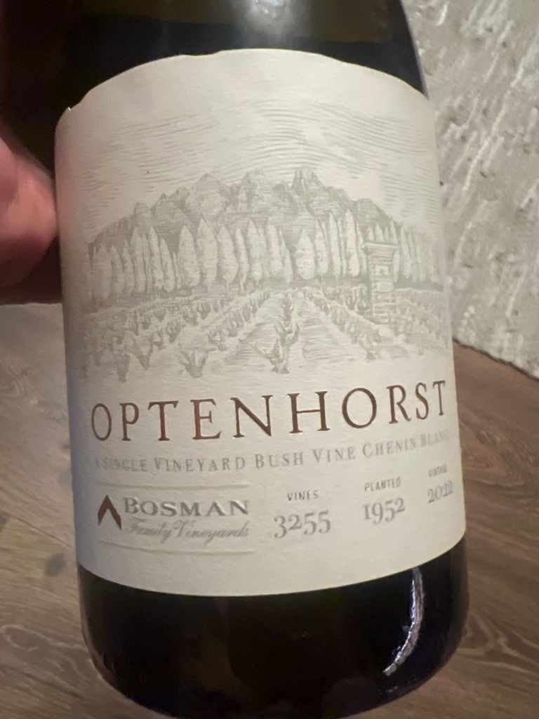 2024 Bosman Family Vineyards Chenin Blanc Optenhorst, South Africa ...