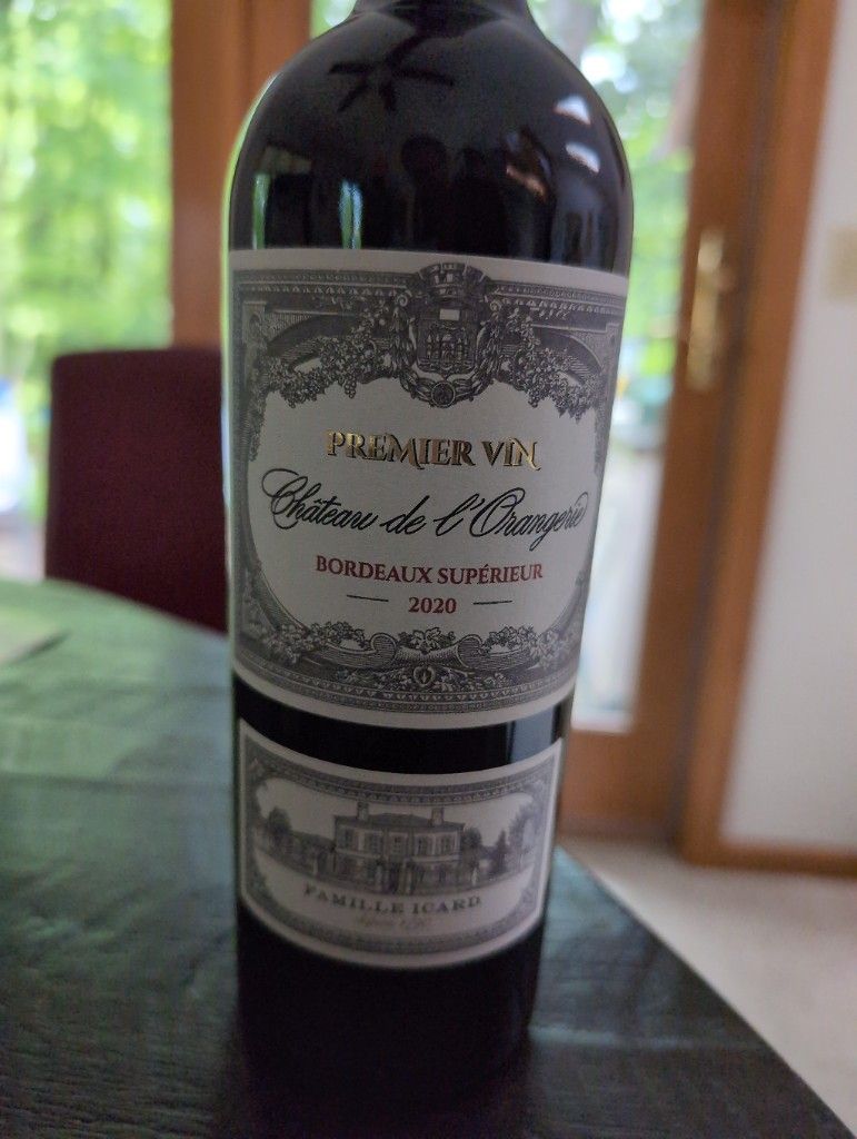 2020 Château de l'Orangerie Premier Vin, France, Bordeaux, Bordeaux ...