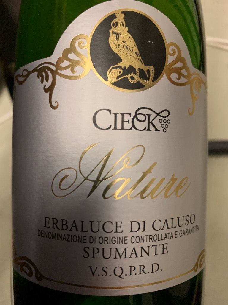 2016 Cieck Erbaluce di Caluso Cieck Nature Spumante, Italy, Piedmont ...