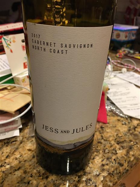2017 Jess and Jules Cabernet Sauvignon, USA, California, North Coast ...