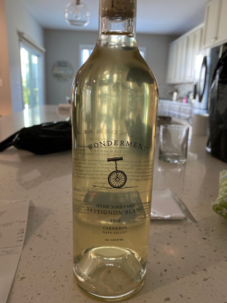 2019 Wonderment Wines Sauvignon Blanc Hyde Vineyard, USA, California ...