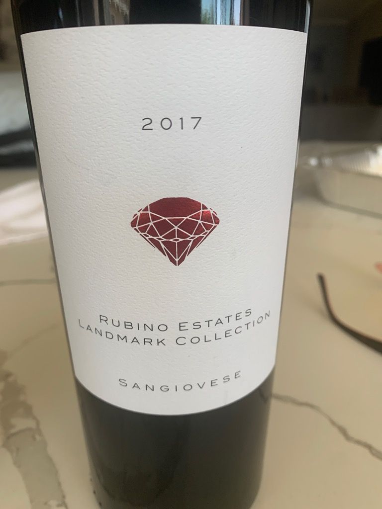 2018 Rubino Estates Winery Sangiovese Landmark, USA, California, San ...