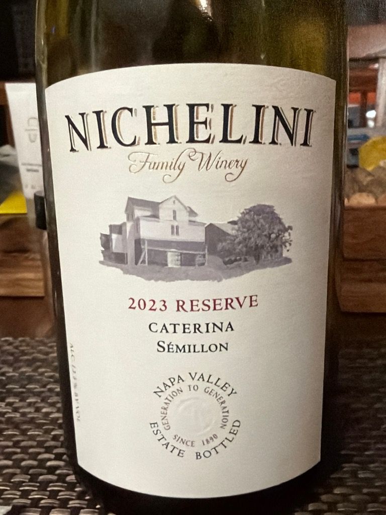 2024 Nichelini Family Winery Sémillon Caterina Reserve, USA, California ...