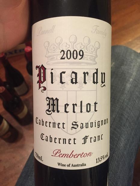 2009 Picardy Merlot/Cabernet Sauvignon/Cabernet Franc, Australia ...