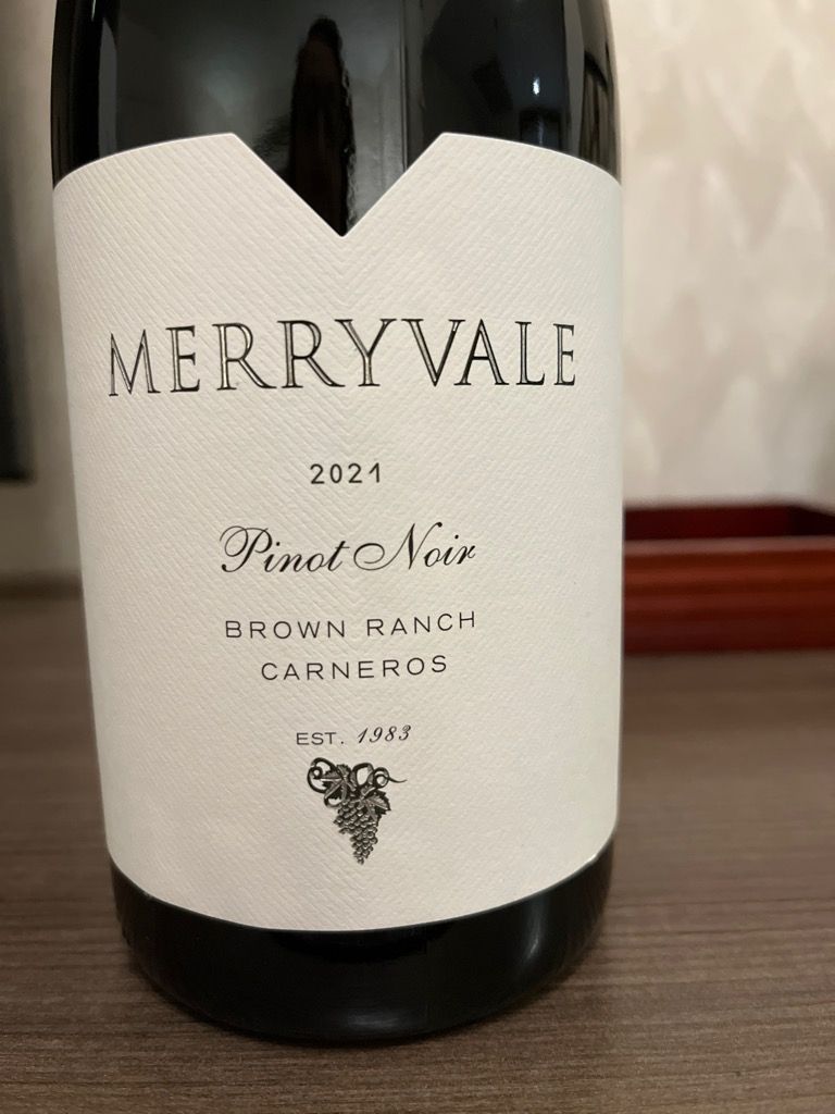 2021 Merryvale Pinot Noir Brown Ranch, USA, California, Napa / Sonoma ...