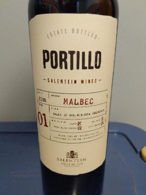 2018 Bodegas Salentein Malbec El Portillo, Argentina, Mendoza, Valle de ...
