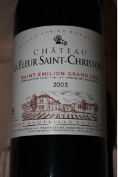 2003 Château La Fleur Saint-Christophe, France, Bordeaux, Libournais, St. Émilion Grand Cru ...