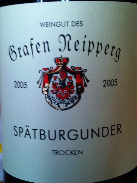 2005 Grafen Neipperg Spätburgunder trocken, Germany, Württemberg ...