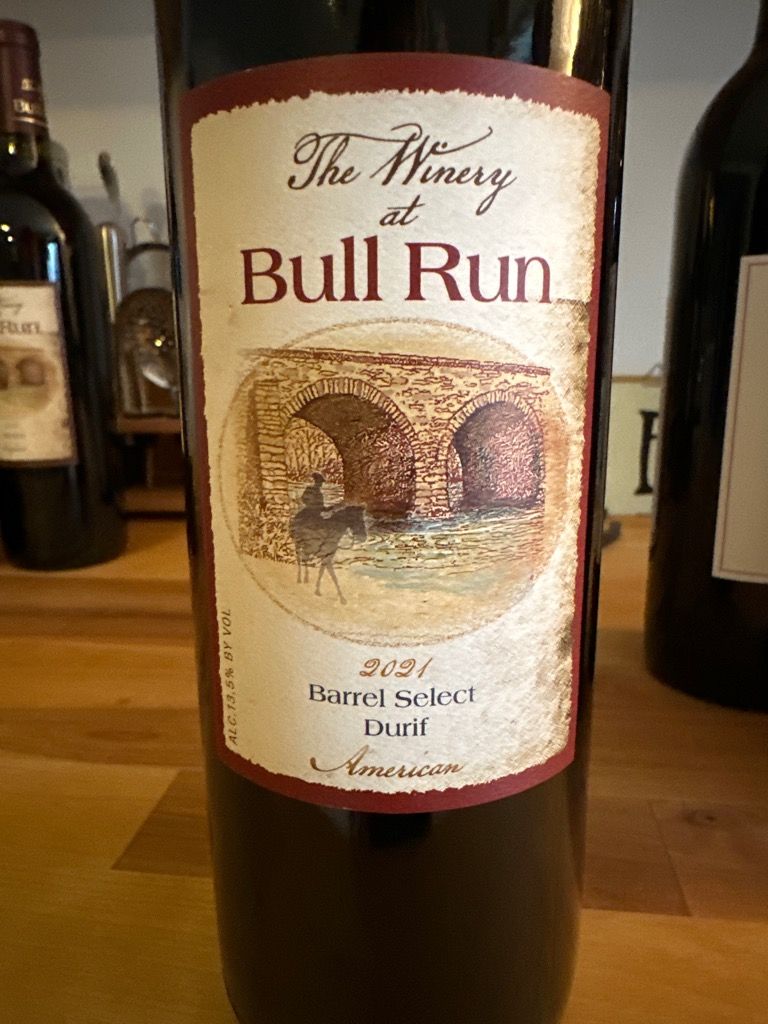 2021 The Winery at Bull Run Durif Barrel Select, USA, American ...
