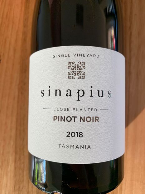 2019 Sinapius Pinot Noir Close Planted, Australia, Tasmania, Pipers ...