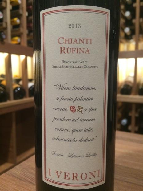 2013 I Veroni Chianti Rùfina, Italy, Tuscany, Chianti, Chianti Rùfina ...