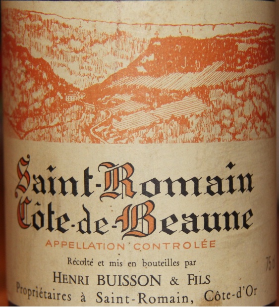 1978 Henri Buisson & Fils Saint-Romain, France, Burgundy, Côte de ...